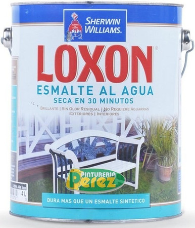 Sherwin Williams Loxon Water-based Enamel 1 Liter - Black Color