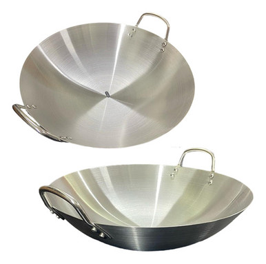Nacional Panela Tacho Wok Aço 40cm Culinária Profissional
