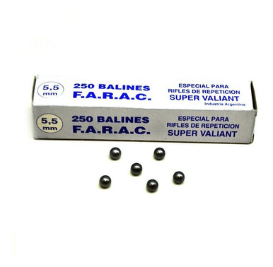 Farac Spherical Pellets 5.5mm - 250 Units