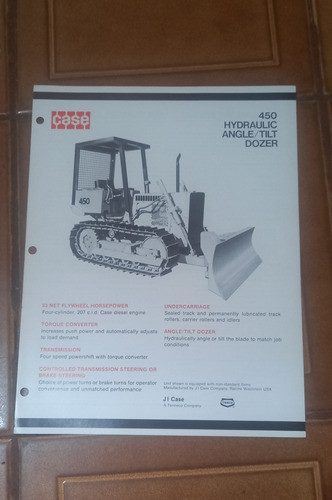 Case 450 Hydraulic Angle/Tilt Dozer - U.S.A.
