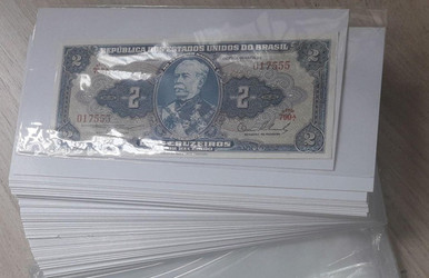 China 100 Plastic Bags with Cardboard for Storing Banknotes 10x20 cm