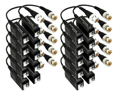 FGB 12 Pair Video Balun for Intelbras HD CVI Multi HD Cameras