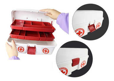 First Aid Kit Organizer - Medication Storage Box
