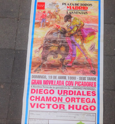 Torero Antiguo Poster Corrida Toro Afiche 1998