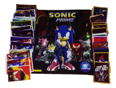 Panini Sonic Prime Sticker Album Complete To Stick