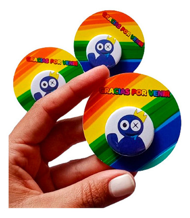 Rainbow Friends Souvenirs Mini Pins 32mm X 40 + Card