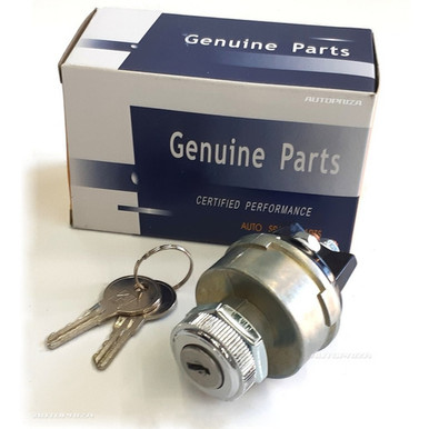 Genuine Parts Universal Ignition and Start Key Switch, 2 Keys, 3 Positions