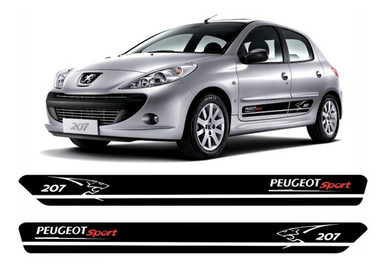 Decalx Adesivo Faixa Lateral Peugeot 207 Imp20 Fge