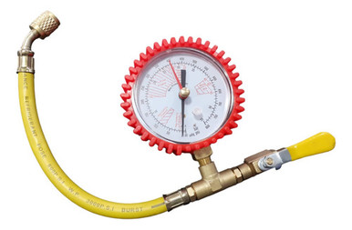 Generic Nitrogen Pressure Gauge with Hose and Globe Valve