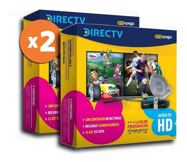 DIRECTV Prepaid HD Kit with 60 cm Antenna and 2 Receivers