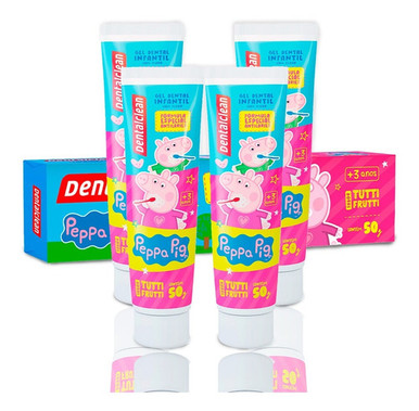 Dentalclean Peppa Pig Children’s Gel Toothpaste 50g - Pack of 4