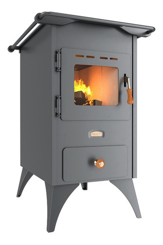Prity K1 Mini Wood Stove with Burner 55 m2