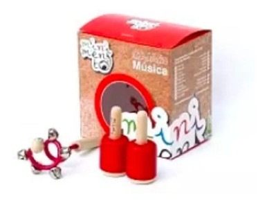 Minimento Shake Instrument Set with Maracas and Rattler