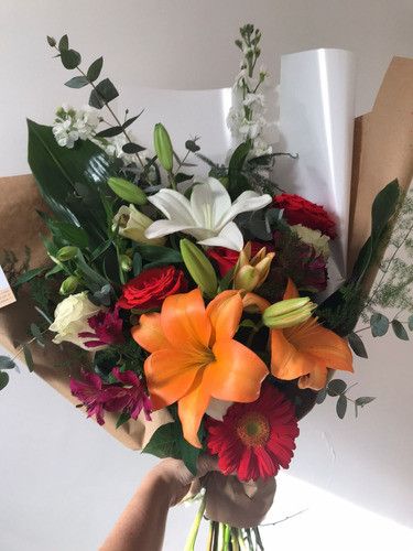 Floreria Adrian L. Premium Flower Bouquet - Lilies & Roses - Flowers ...