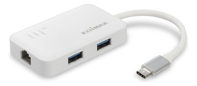 Edimax Hub USB-C with 3 USB 3.0 Ports and Gigabit LAN Adapter