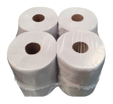 JM Factory Jumbo White Toilet Paper 8 Rolls X 300m Large Cone