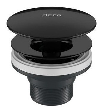 Deca Luxo Black Noir Drain Valve