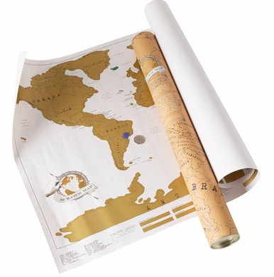 Bip Bip Scratch Map - Travel Scratch Off World Map Gift