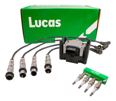 Lucas Volkswagen Voyage 1.6 Spark Plug, Cable & Ignition Coil Kit