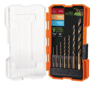 Truper 7-Piece Metal Drill Bit Set with Case