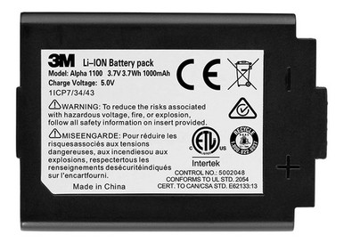 3M Alpha1100 Rechargeable Li-ion Battery Pack for 3M Worktunes