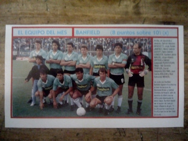 Banfield Team of the Month Cutout 1992