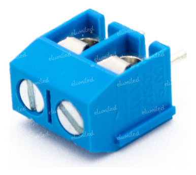 ELUMILED 20 Stackable 2-Pole Terminal Blocks 15A Blue 5mm Pitch