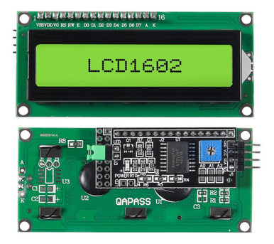 Generic LCD Display 16x2 1602 Green Backlight with I2C Module