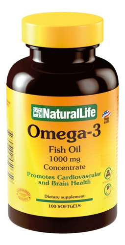 Natural Life Omega 3 1000mg X 100 Capsules