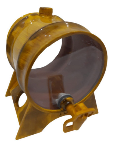 FATG Bamboo Design Cachaça Barrel with Glass Lids - 2 Liters