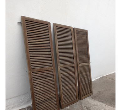 Madera Postigos De Celosía En Madera