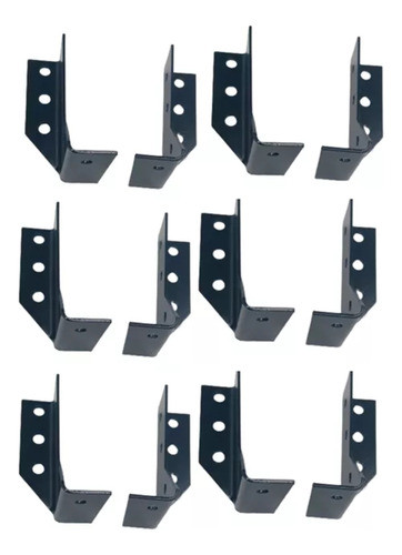 F.C. Metal Aços Adjustable Beam Support Wall Pergola Kit 5x10 - 3 Kits