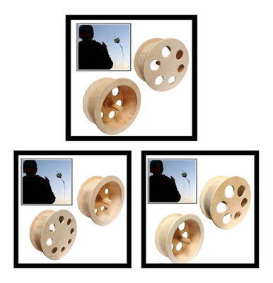 DHS 12 Inch Simple Wooden Kite Reel Kit