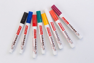 Officemate Ceramic/Porcelain Markers - Pack of 8 Colors
