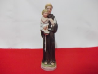 B. Antigo - Antique Sacred Image of St. Anthony in Biscuit