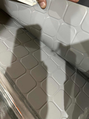 Indelval Light Gray Rubber Tile 50 X 50 Cm Cerama Lacar