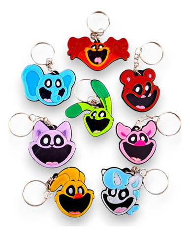 Dibujart3D Smiling Critters Keychains X50 Birthday Souvenirs