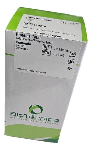 Biotécnica Total Protein Reagent 250 Ml