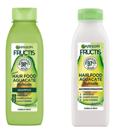 Fructis Hair Food Shampoo + Conditioner Avocado 300ml