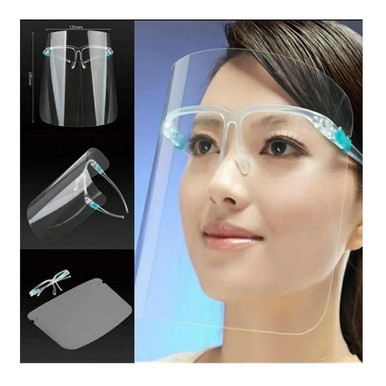 CARETA Lente Mascara Protector Facial Transparente Face Shield