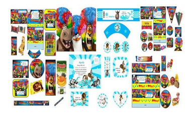 EDITABLES Printable Madagascar Kit - Create Birthday Cards and More