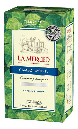 Yerba Mate La Merced Campo & Monte 500g - Pack of 3 Units