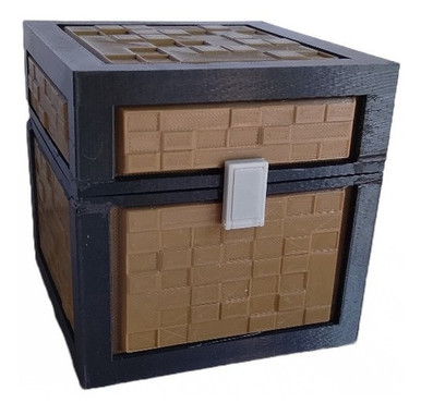 PIXELADOS_ Minecraft Chest 3D Printed PLA Box