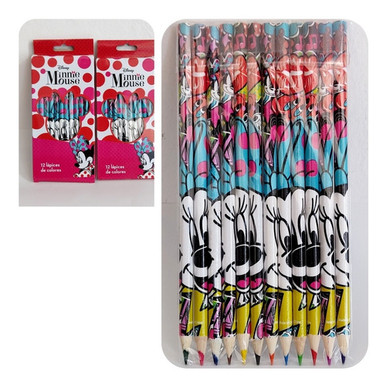 Disney Minnie Mouse Colored Pencils Set of 24 Units