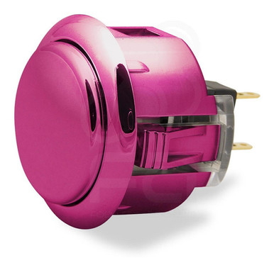 T/SANWA 30mm Metallic Purple Arcade Push Button