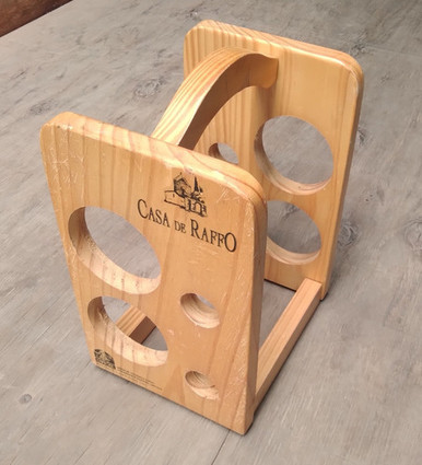 Casa de Raffo Vintage Wine Rack for 4 Bottles