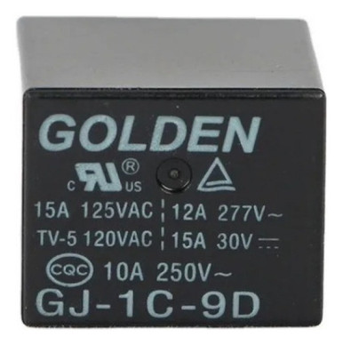 Golden Rele Relay GJ-1C-9D 10A 9V 5 Pin