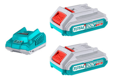 Total Pack of 2 Batteries 2ah 20v + Smart Charger