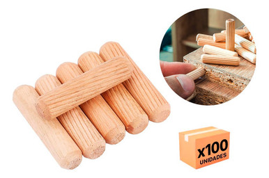 Bronzen Premium Wooden Dowels 8 Mm X 30 Mm Pack Of 100 Units