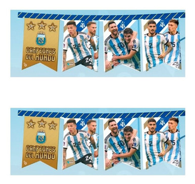 MRSOL Vamos Argentina Football Players Birthday Banner